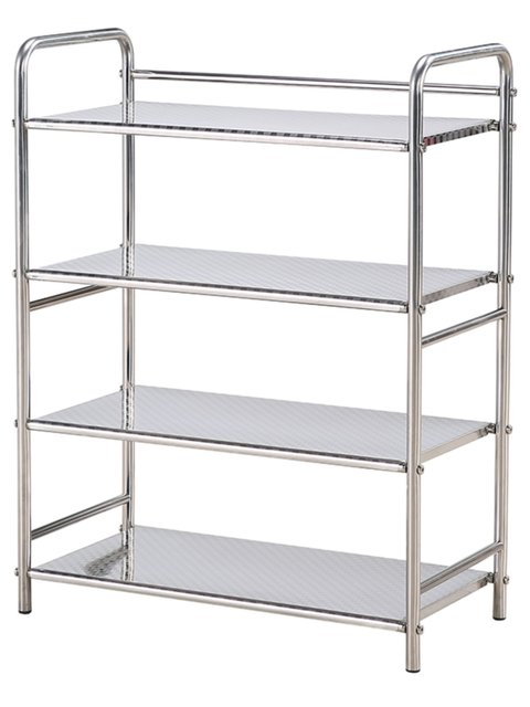 304 stainless steel shoe rack 4-layer thickened multi-layer living room ...