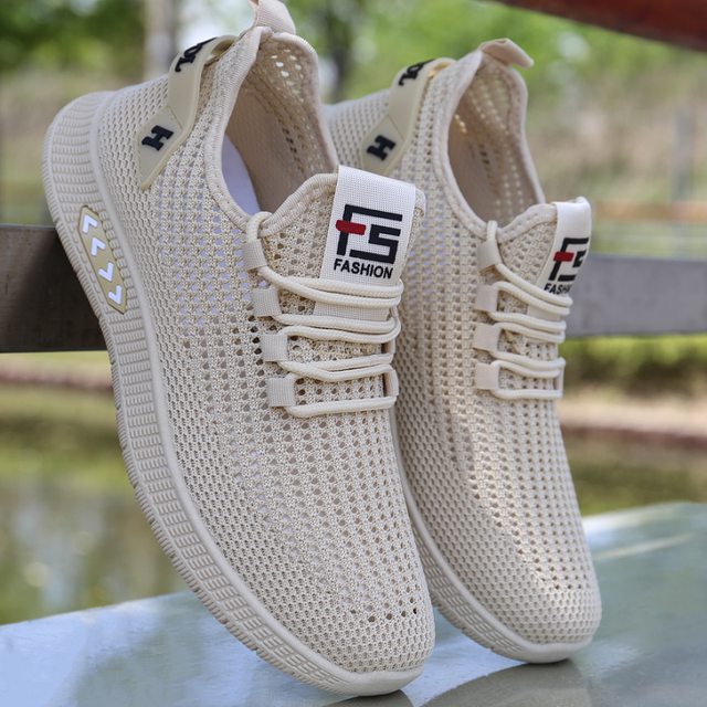 Summer mesh shoes for men, hollow breathable mesh sneakers for ...