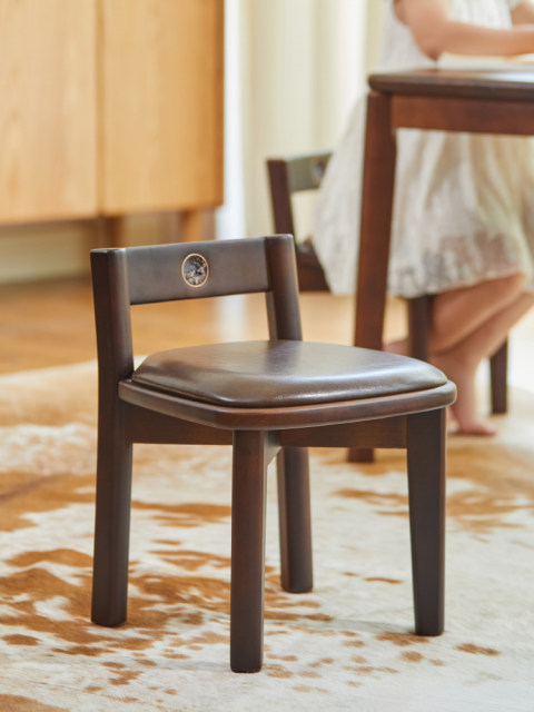 Low stool solid wood backrest stool household coffee table small chair ...