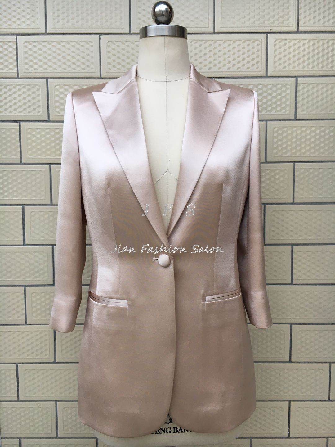 JFS new high -end real silk satin gun refutes one buckle slim 7 -point ...