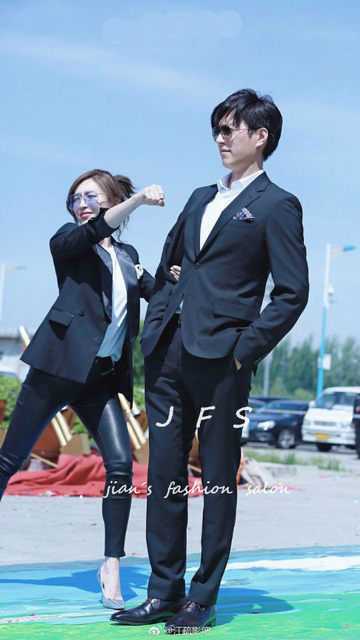 JFS new star with the Korean version of the small suit women's long ...