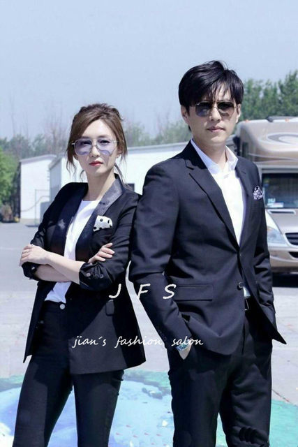 JFS new star with the Korean version of the small suit women's long ...