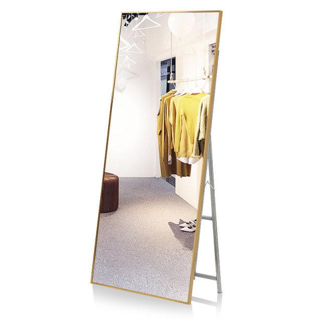 ins clothing store mirror full body dressing mirror aluminum alloy ...