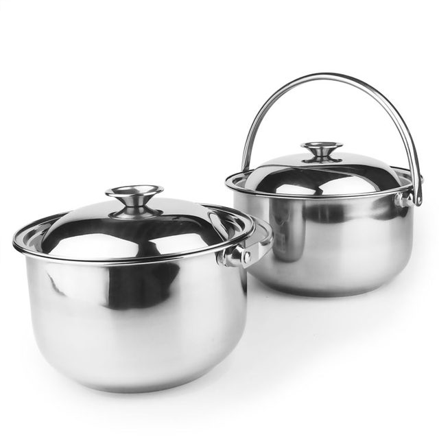 Stainless steel basin round basin with cover handle oil basin home ...