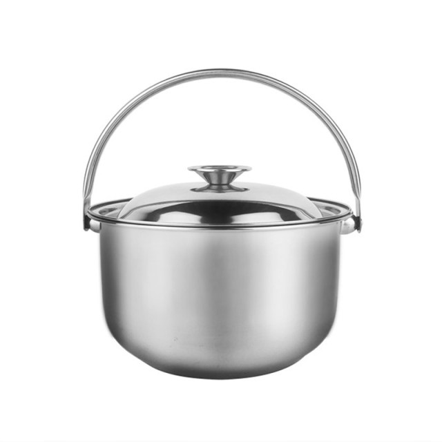Stainless steel basin round basin with cover handle oil basin home ...