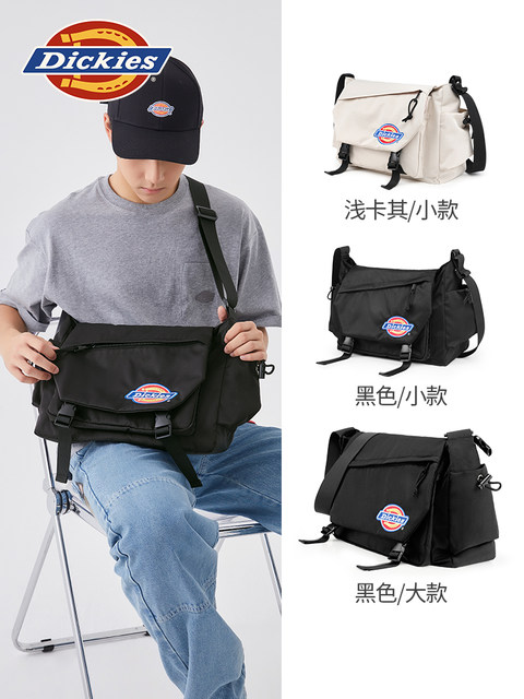 Dickies one-shoulder crossbody back large capacity travel postman bag men's multi-component ...