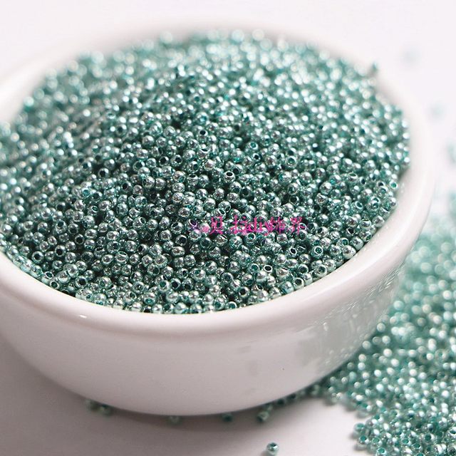 Super high quality metal electroplated rice beads handmade diy ...