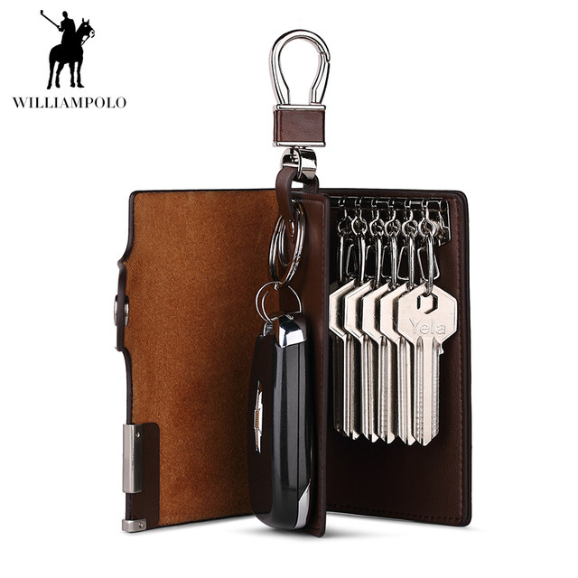 Emperor Paul large-capacity key bag men's leather waist hanging men's ...