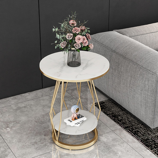 Side table, sofa, side cabinet, slate, light luxury, simple small ...