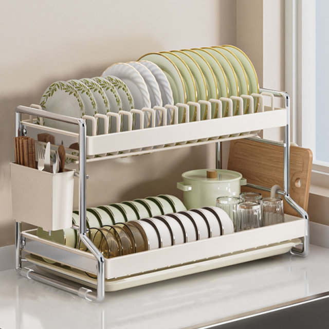 Kitchen dishware storage rack household countertop multi-functional ...