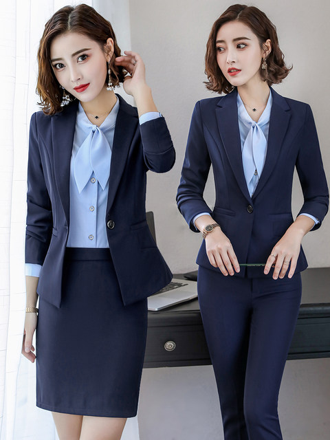 Professional set Women's spring and autumn suit fashion temperament ...