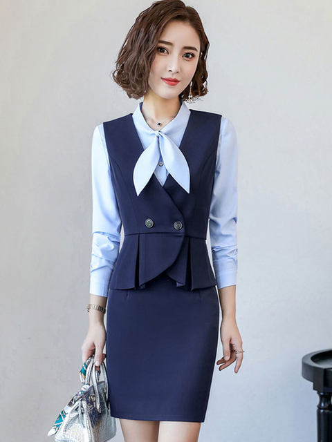 Professional set Women's spring and autumn suit fashion temperament ...
