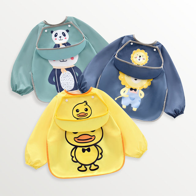 Baby eating smock waterproof and anti-dirty children's apron bib summer ...
