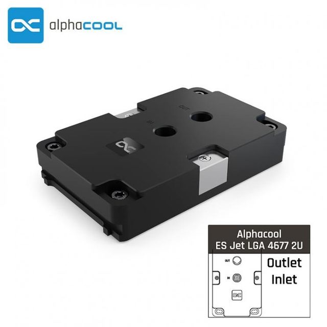 Alphacool Ouku LGA4677SP5CPU split water block server 1U2U studio radiator