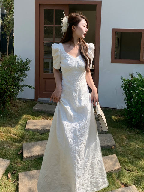 130cm tall original design summer new embossed jacquard waist-hugging ...