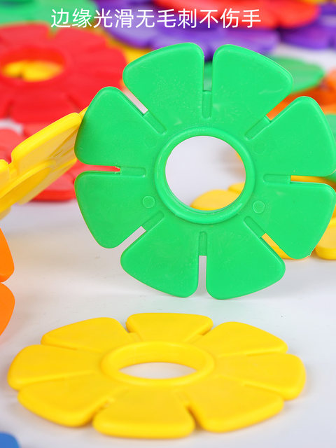 Morning wind large thick snowflake block insert 2 children's ...