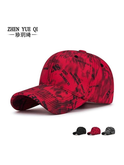 New spring and autumn style full-print letter graffiti style street ...