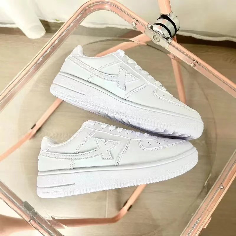 Xtep classic versatile Air Force One male and female couple small white ...