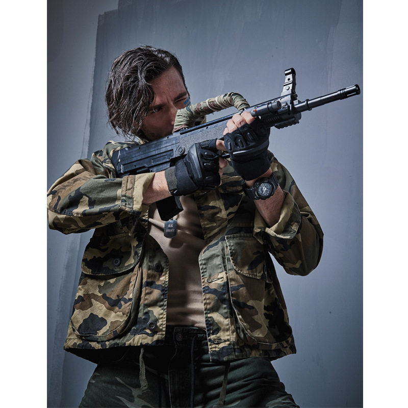 American military spring jacket multi-pocket top overalls camouflage ...