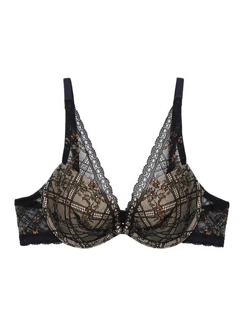 ANNEBRA underwear women's top support to prevent sagging sexy hot skin-wrapped lace pure sensual ...