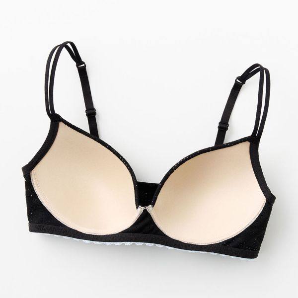 Gunze GUNZE underwear, wire-free sexy pull-up bra, home leisure travel carrying bra for women