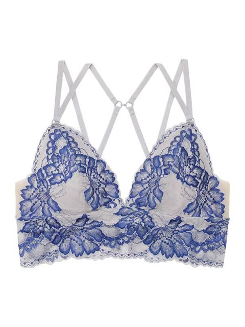 ANNEBRA underwear women's top sagging sexy lace beautiful back without wire vest bra Femininity