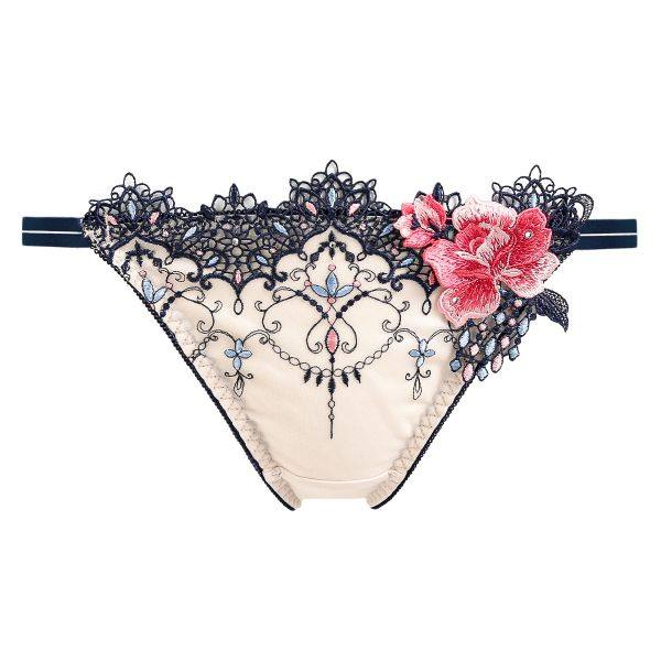 HIMICO underwear female soft breathable heavy workers embroidered lace ...