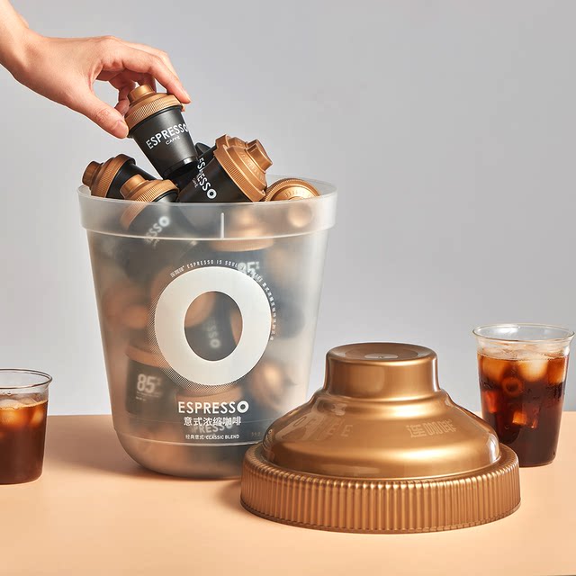 Liancoffee Classic Italian Coffee Big Full Can 33pcs Hug Bucket Fresh ...