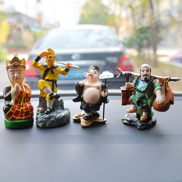 Journey to the West car ornaments, cute car-mounted Monkey King, Monkey King, Tang Monk, Zhu ...