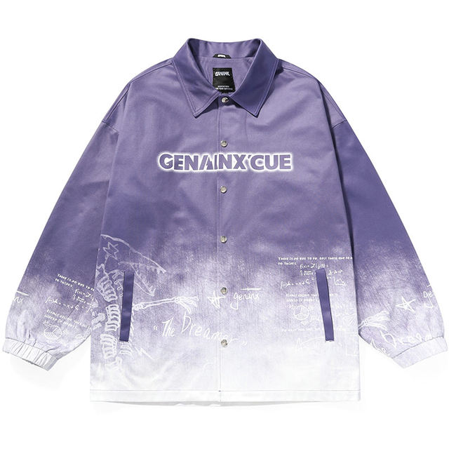 GENANX Lightning Trendy Brand Lapel Jacket Genderless Jacket Autumn New ...