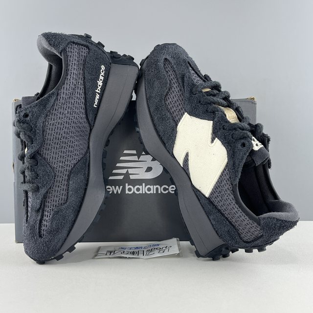 New Balance NB327 Black -gray Men and Women Comfortable and Light ...