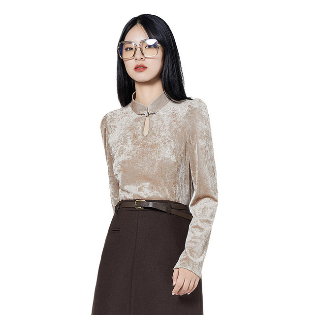 National style bow tie design top MOFAN Mofan 2024 winter new gravel ...