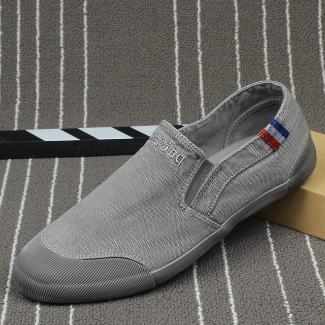 BBY men's shoes spring and summer breathable cloth shoes one-step lazy ...