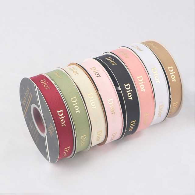 Internet celebrity hot stamping floral ribbon ribbon ribbon flower ...
