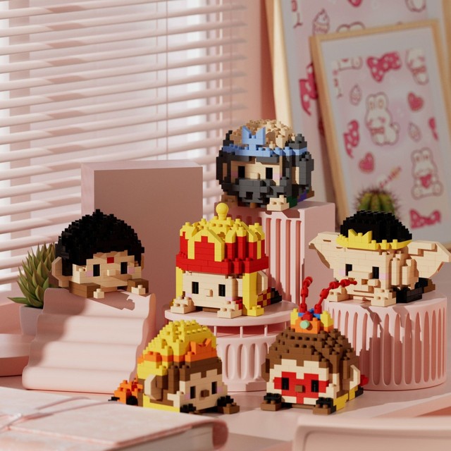 Compatible with Cartoon Papa Doll Building Blocks Christmas Series ...