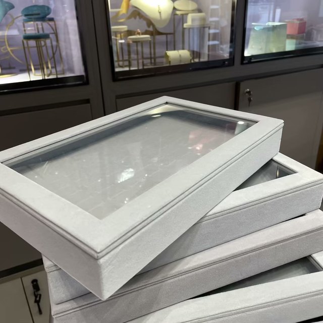 Large-capacity Internet celebrity jewelry ring tray with lid, pendant ...