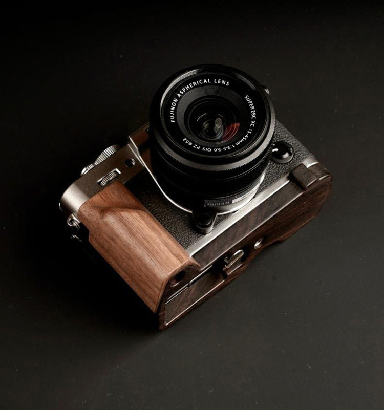 Fuji XT30 Second Generation Solid Wood Handle Base | Fujifilm