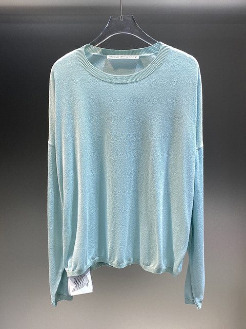 AlexardieWarey24 summer new loose Tennis acetate long-sleeved top ...