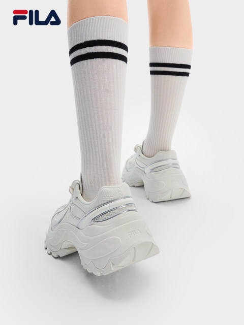 FILA Fila 2025 new women's shoes summer casual sneakers black ...