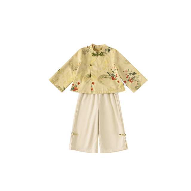 Beibei City Girls Hanfu Suit Autumn 2024 New Girl Chinese Two-piece ...