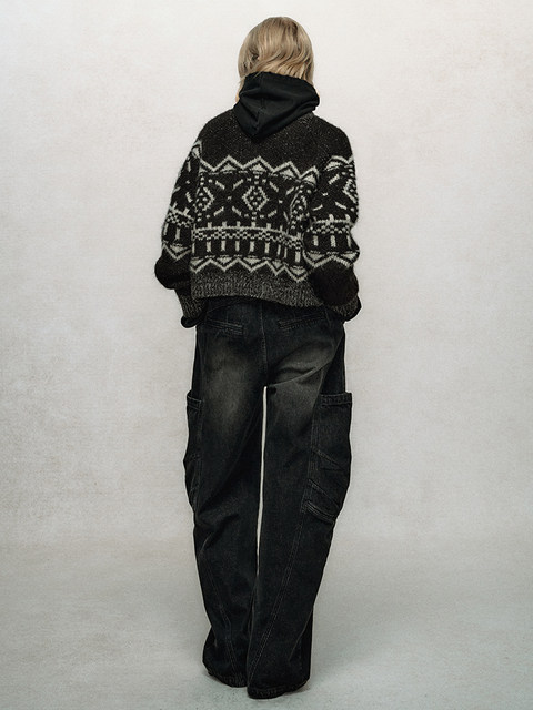 Genesis yuan [geometric movement] fair Island Sweater lazy Fancy ...