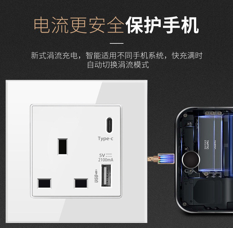 Hong Kong and Macau use the 13A plug-in USB socket Type-C dual ...
