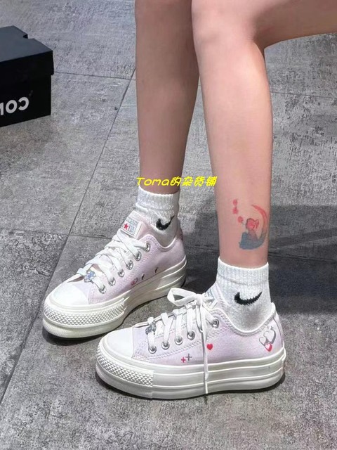 Converse Converse 2024 Valentine's Day Love Women's Thick-soled ...