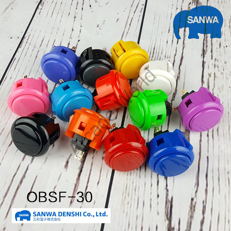 Sanwa OBSF-30 Green Arcade Button - Japanese Original Rocker Accessory ...