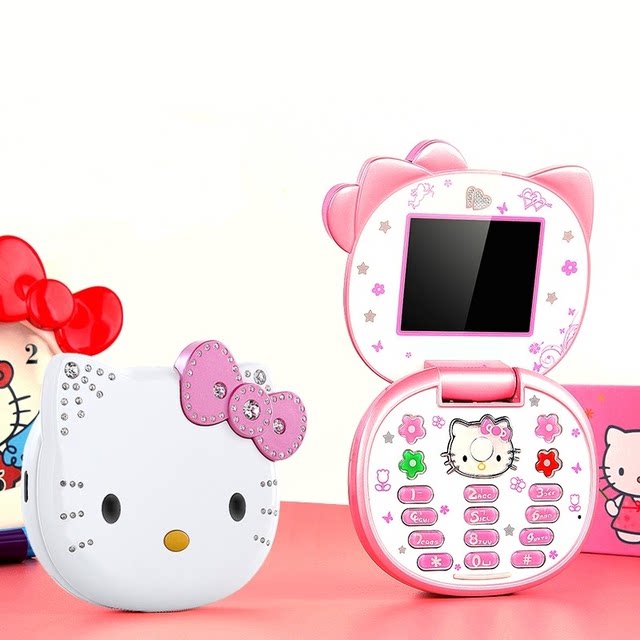 Flip mini children's mobile phone cute cartoon girl elementary school ...