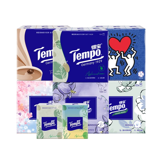 Tempo Depot handkerchief paper scented and unscented paper 72 packs ...