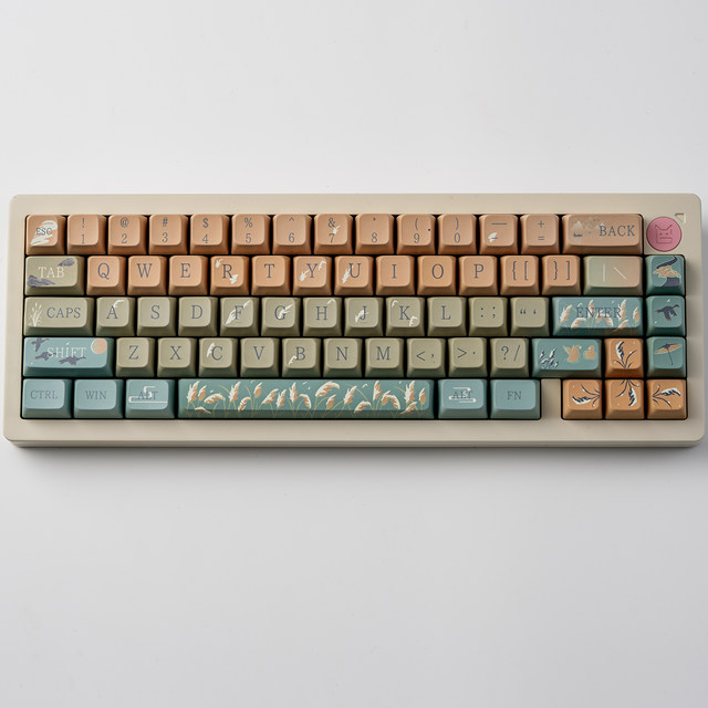 Reed floating theme keycap creative MDA highly sublimated pbt material ...