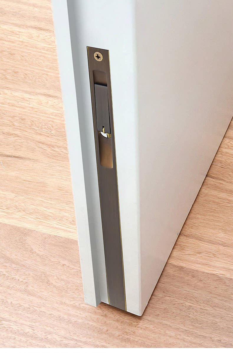 Ruigao Brass Concealed Double Door Bolt - Bright Gold Finish, Invisible ...