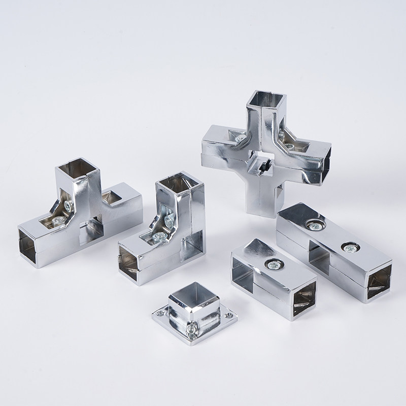 Stainless Steel Square Tube Connector for Clothing Display Shelf ...