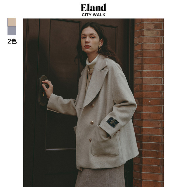 Eland clothes love woolen coat women's old money wind wind double ...